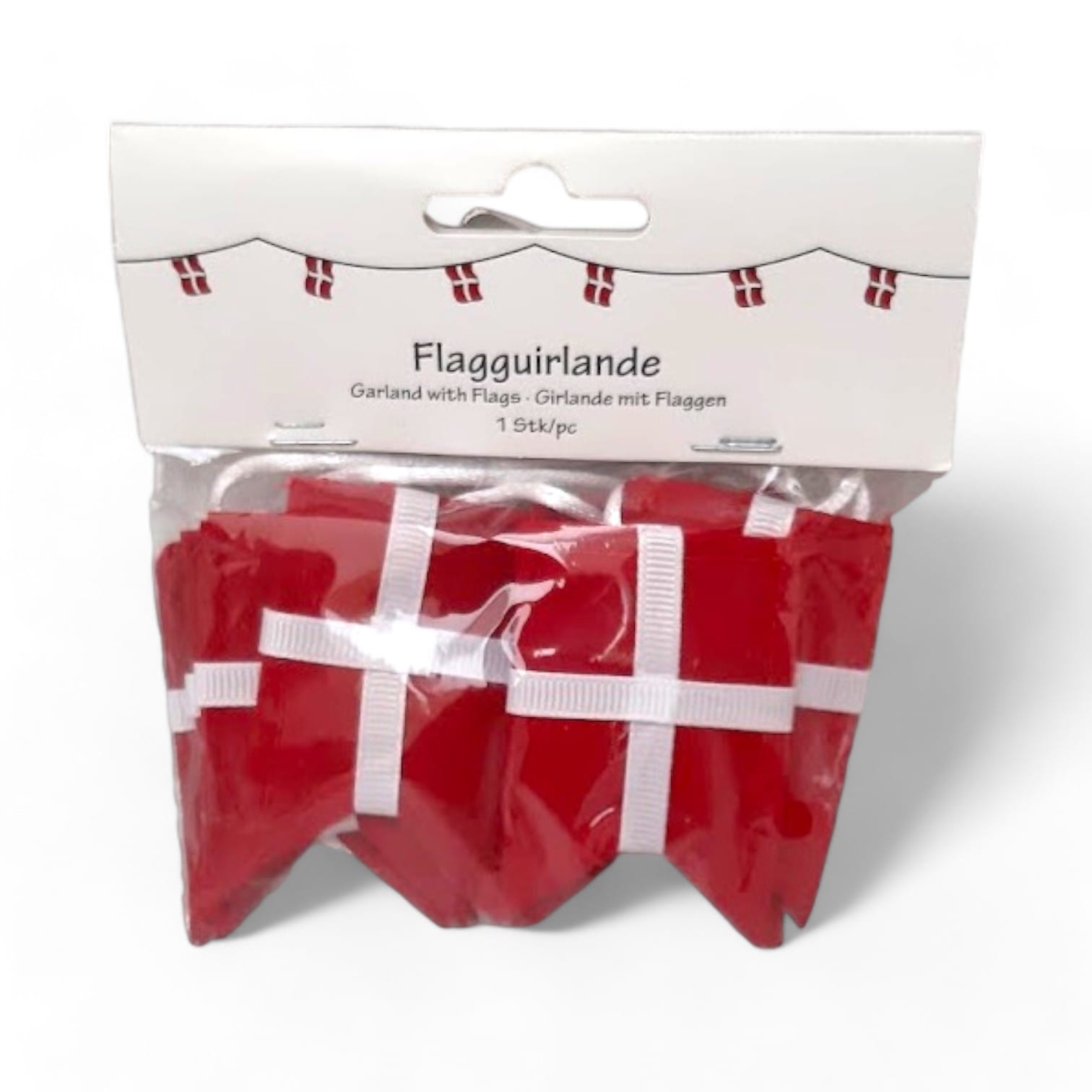 Flagg girlande - stoff flagg på snor 2 meter flagranke til juletre ...